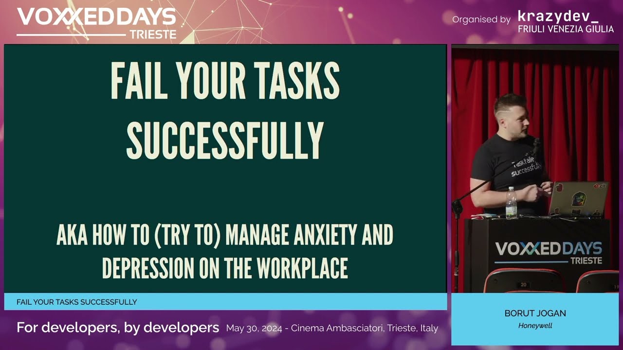 Failing Your Tasks Successfully: Managing Developers Anxiety
